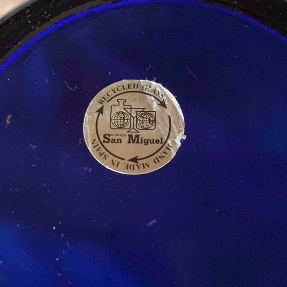 San Miguel | Dining | Rare Large San Miguel Cobalt Blue Bowl With ...